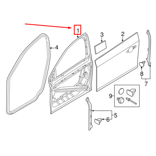 VOLVO S60 MK2 Front Left Door 32291064 NEW GENUINE on OnBuy