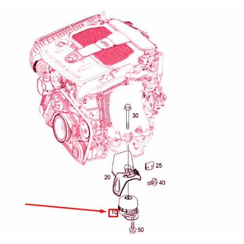 MERCEDES-BENZ E W212 Front Engine Support A2122407217 NEW GENUINE on OnBuy