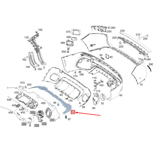 MERCEDES-BENZ GLB X247 Rear-End Floor Cover A2476842500 NEW GENUINE on ...