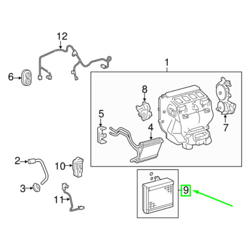 TOYOTA CAMRY Sedan XV40 A/C Evaporator Core 8850148311 NEW GENUINE on OnBuy