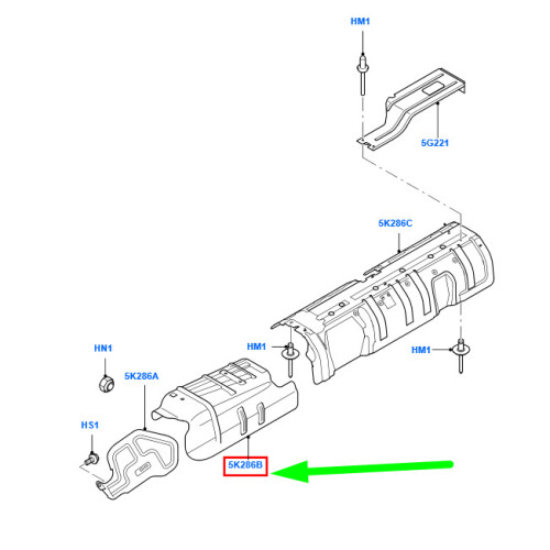 FORD TRANSIT MK3 Exhaust Heat Shield 6C11-5K286-AD 1679312 NEW GENUINE ...