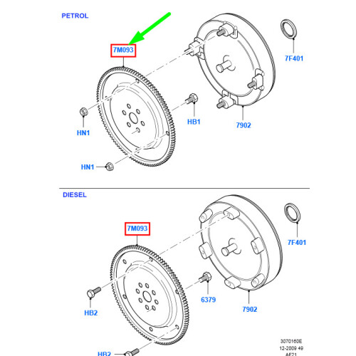FORD MONDEO MK4 Converter Drive Plate Assy 1508650 7G91-7M093-AE NEW ...