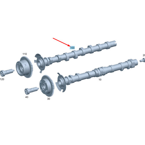 MERCEDES-BENZ CLS C257 Exhaust Camshaft A2640500000 NEW GENUINE on OnBuy