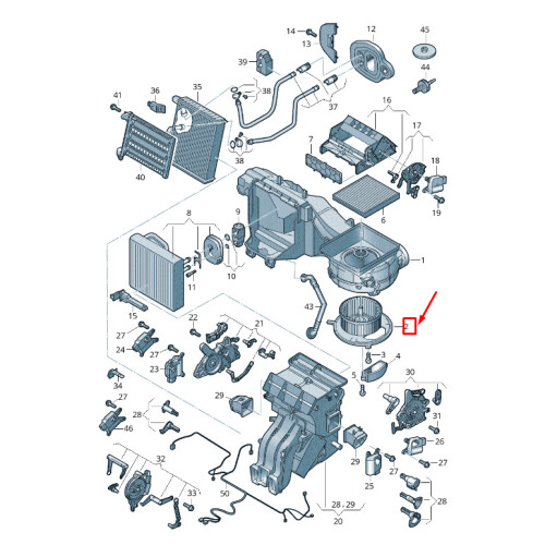 VW PASSAT B8 3G Heater Blower Fan RHD 3Q2819021A NEW GENUINE on OnBuy