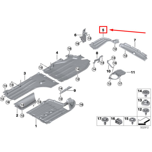 BMW X7 G07 Rear Left Underbody Panelling 51757476005 7476005 NEW ...