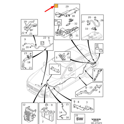 VOLVO V60 MK2 Fuse Box 31473767 NEW GENUINE on OnBuy