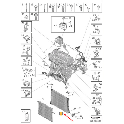 VOLVO XC60 MK2 High Temperature Radiator 32138766 NEW GENUINE on OnBuy