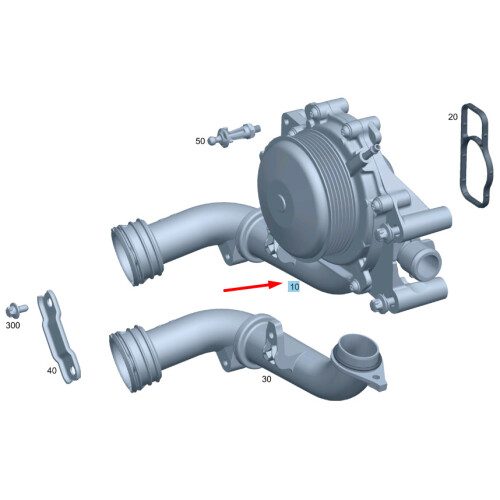 MERCEDES-BENZ C W204 Coolant Pump A6512006801 NEW GENUINE on OnBuy