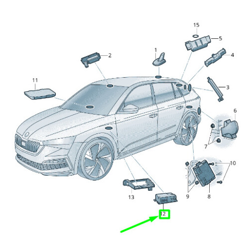 VOLKSWAGEN PASSAT B8 3G Online Services Control Unit 5WA035282 NEW ...