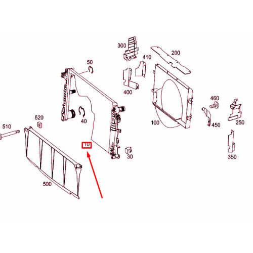 MERCEDES-BENZ SPRINTER 906 Engine Cooling Radiator A9065000102 NEW ...