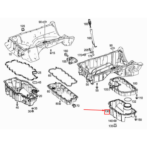 MERCEDES-BENZ S W222 Lower Engine Oil Pan A1770101500 NEW GENUINE on OnBuy