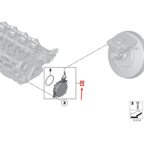 MINI COOPER R56 Engine Vacuum Pump 11668654605 NEW GENUINE on OnBuy