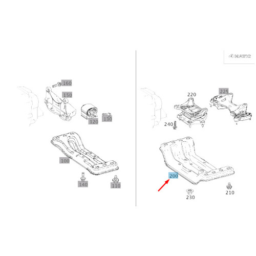 MERCEDES-BENZ CLS C257 Rear Engine Carrier A2132420401 NEW GENUINE on OnBuy