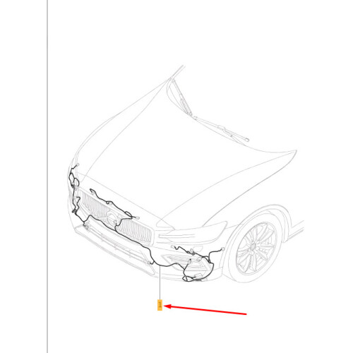VOLVO V60 MK2 Front Bumper Wiring Harness 31499883 NEW GENUINE on OnBuy