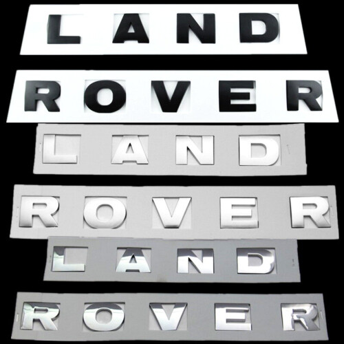 (LAND ROVER Matt Black) Land Rover car logo sticker badge emblems on OnBuy