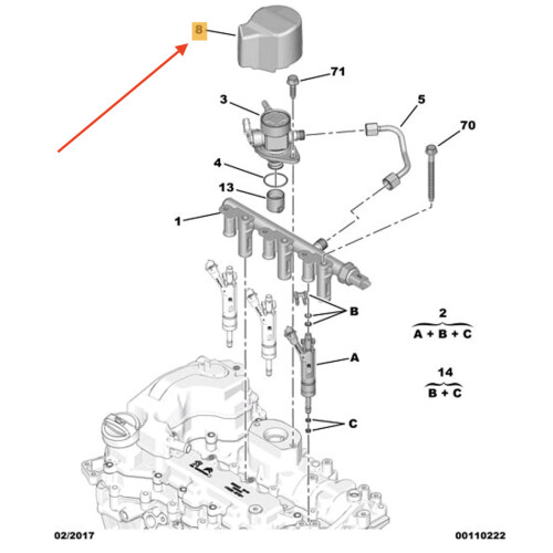 PEUGEOT 3008 High Pressure Fuel Pump Housing 9802988980 NEW GENUINE on ...