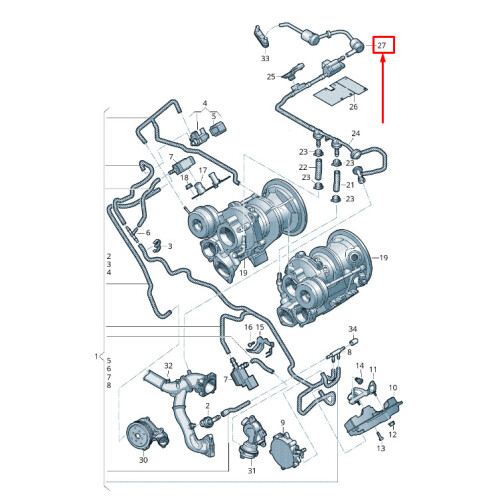 AUDI A6 C8 Vacuum System Breather Line 4K0201991BC NEW GENUINE on OnBuy