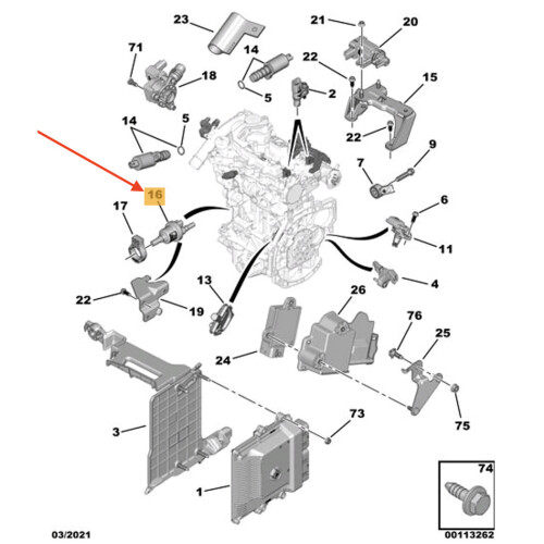 PEUGEOT 3008 Vacuum Solenoid Valve 9802009480 NEW GENUINE on OnBuy
