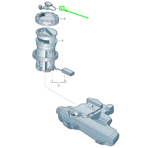 VOLKSWAGEN TIGUAN AD MK2 Fuel Pump Control Unit 5QJ906093 NEW GENUINE ...