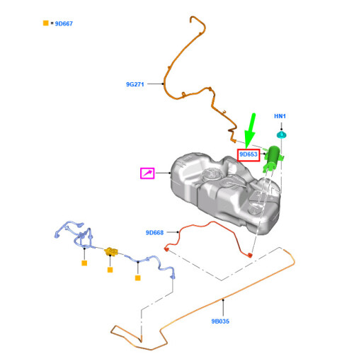 FORD TOURNEO CONNECT MK2 Fuel Vapour Store Cannister 1782148 NEW ...