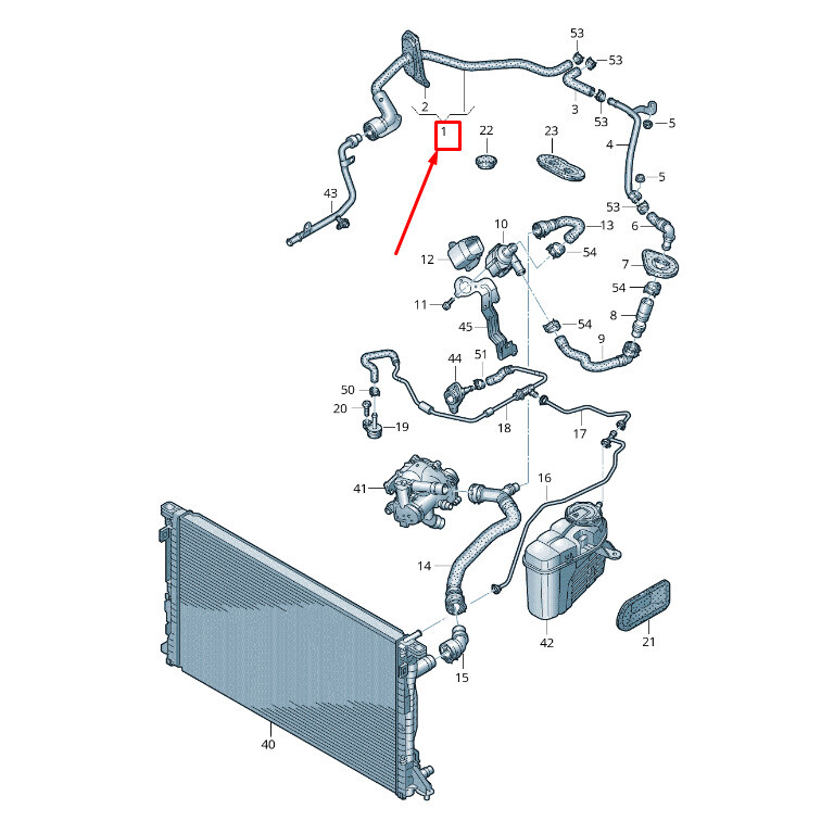 AUDI A6 C8 Engine Coolant Hose RHD 4K2819344F NEW GENUINE on OnBuy