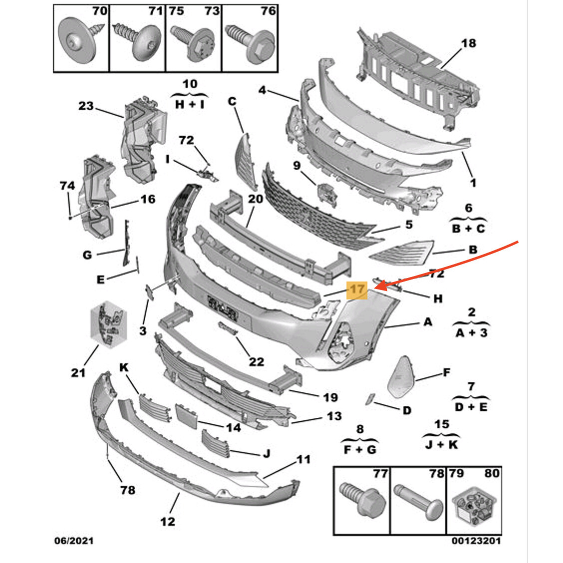 PEUGEOT 3008 Front Bumper Foam 9836769980 NEW GENUINE on OnBuy