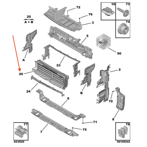 PEUGEOT 3008 Front Bumper Air Intake Module 9817002880 NEW GENUINE on OnBuy