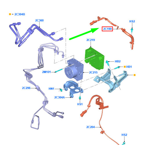 FORD EDGE MK2 Rear Brake Anti Lock Sensor 5334925 NEW GENUINE on OnBuy