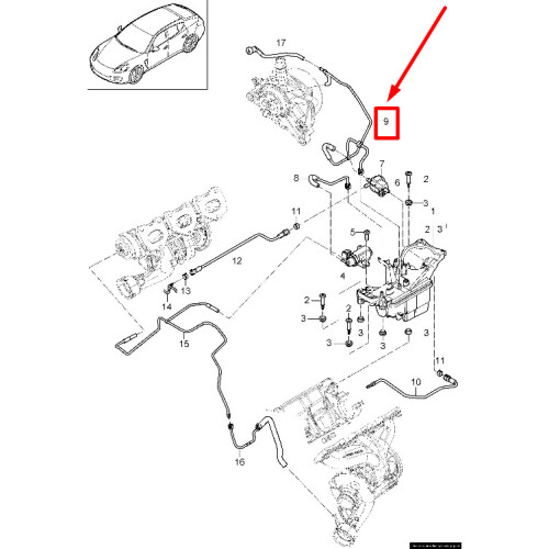 PORSCHE 95B Solenoid Valve Vacuum Line 94611035877 946.110.358.77 NEW ...