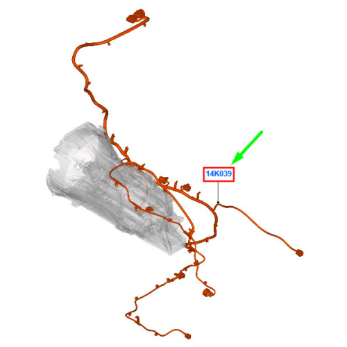 FORD RANGER T6 MK1 Gearbox Wiring Loom AB39-14K039-XL 5329438 NEW ...