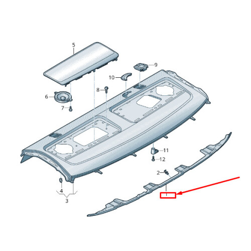 AUDI A5 F5 Rear Package Tray Trim 8W6863433 6VD 8W68634336VD NEW ...