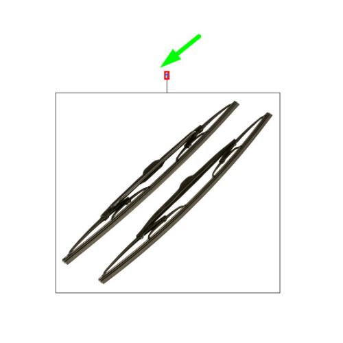 FORD RANGER T6 MK1 Front Wiper Right Blade RHD EB3B-17528-DB 2366036 ...