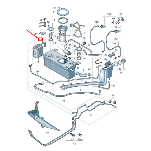 VW CADDY IV SA MK6 Engine Breather Line 2K0201336 NEW GENUINE on OnBuy