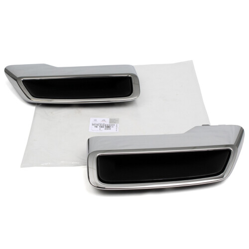 PEUGEOT 3008 Rear Bumper Exhaust Trim Set 1618041180 NEW GENUINE on OnBuy