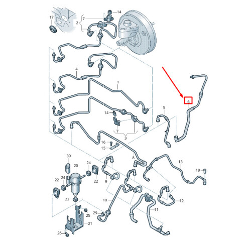AUDI Q7 4L Brake Booster Vacuum Pipe 4L0611931D NEW GENUINE on OnBuy