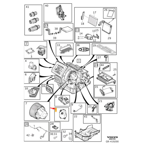 VOLVO V40 Climate Unit Assembly Electric Motor 31418935 NEW GENUINE on ...