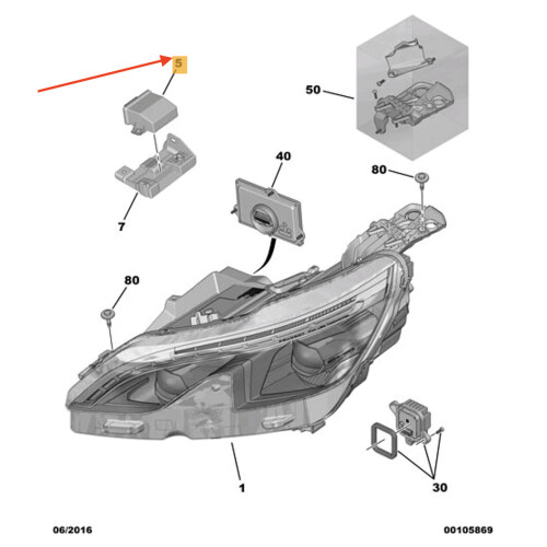 PEUGEOT 3008 LED Lights Auto Adjuster Control Unit 9834842880 NEW ...