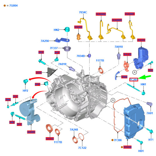 FORD FOCUS MK4 C519 Transmission External Components Stud 4899995 NEW ...