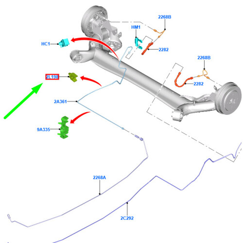 FORD PUMA Rear Brake Pipe Clip 1516499 8V51-2B223-BB NEW GENUINE on OnBuy