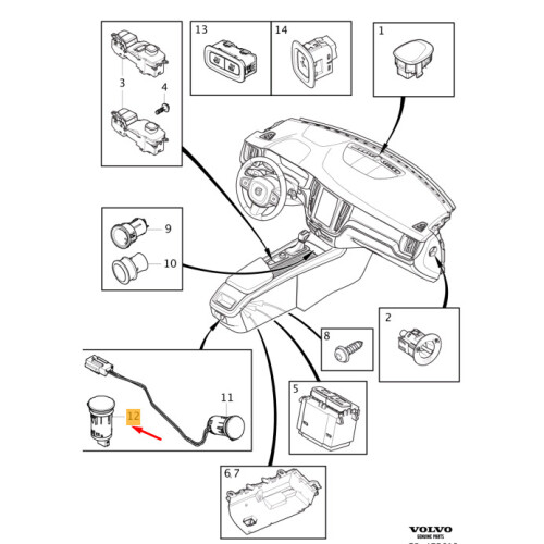 VOLVO S60 MK7 Rear Tunner USB Connection 32231928 NEW GENUINE on OnBuy