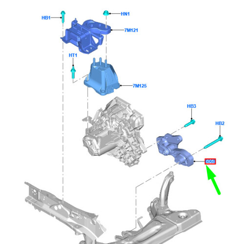 FORD ECOSPORT MK2 Transmission Mounting Torque Restrictor 2270690 NEW ...