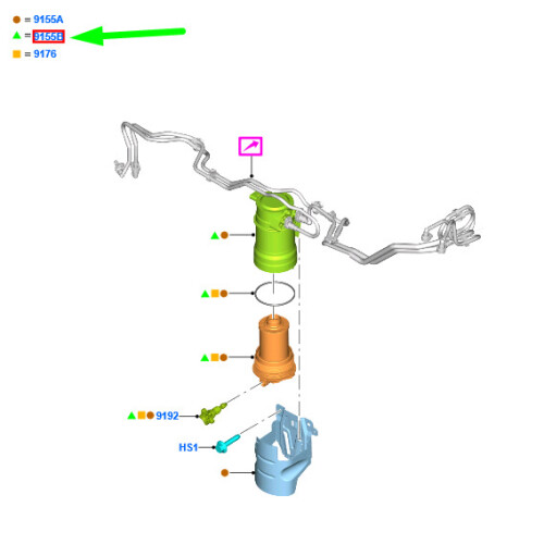 FORD TRANSIT MK4 Fuel Filter Assy 2358867 GK21-9C180-AD NEW GENUINE on ...