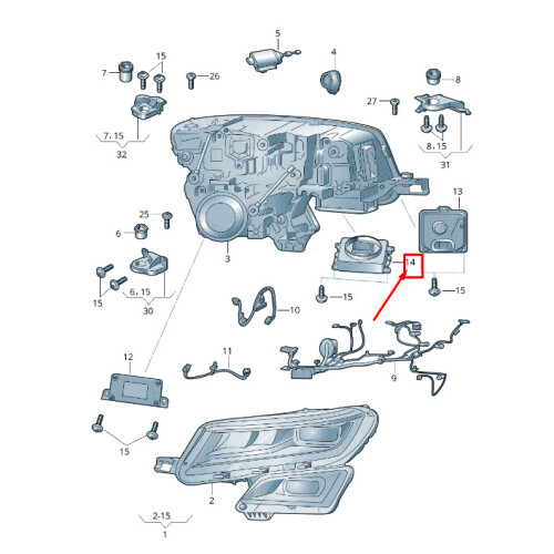 VW T-ROC A1 LED Light Control Unit 7P5941591AH NEW GENUINE on OnBuy