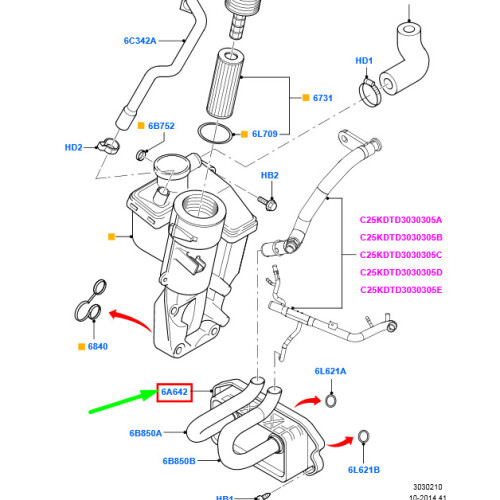 FORD KUGA MK1 C394 Oil Cooler Assy 1502364 NEW GENUINE on OnBuy