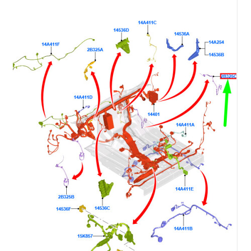FORD TRANSIT MK4 Right Brake Pad Wiring Loom 2188117 NEW GENUINE on OnBuy