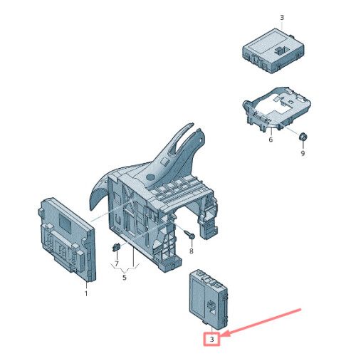 VOLKSWAGEN TIGUAN AD MK2 Gateway Control Unit 3Q0907530AC NEW GENUINE ...
