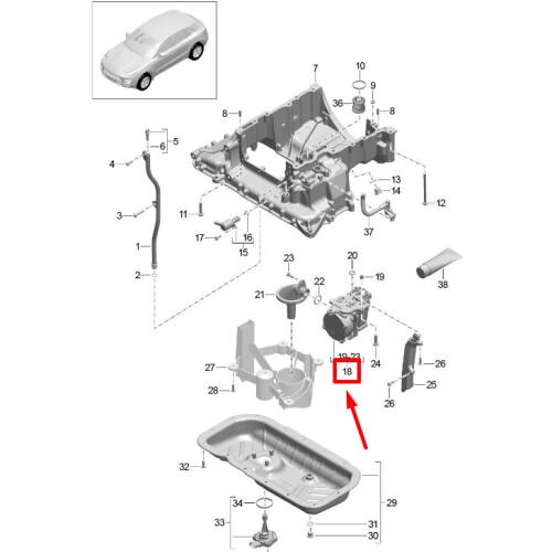 PORSCHE MACAN 95B Engine Oil Pump 95810701361 958.107.013.61 NEW ...