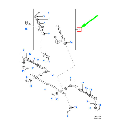 FORD RANGER MK2 Steering Spindle Arm RHD 6M34-3350-AB 1454900 NEW ...