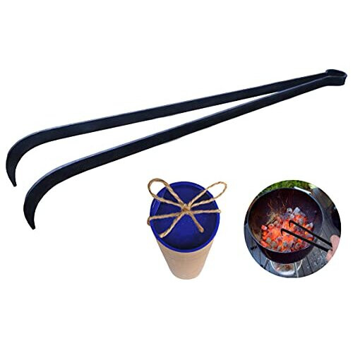Charcoal Tongs, BBQ Charcoal Tongs, 15.55 Inch, Charcoal Cherry Picker ...