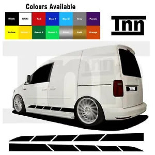 Stickers For VW Volkswagen Caddy Decal Side Stripes Sticker Vinyl Van ...